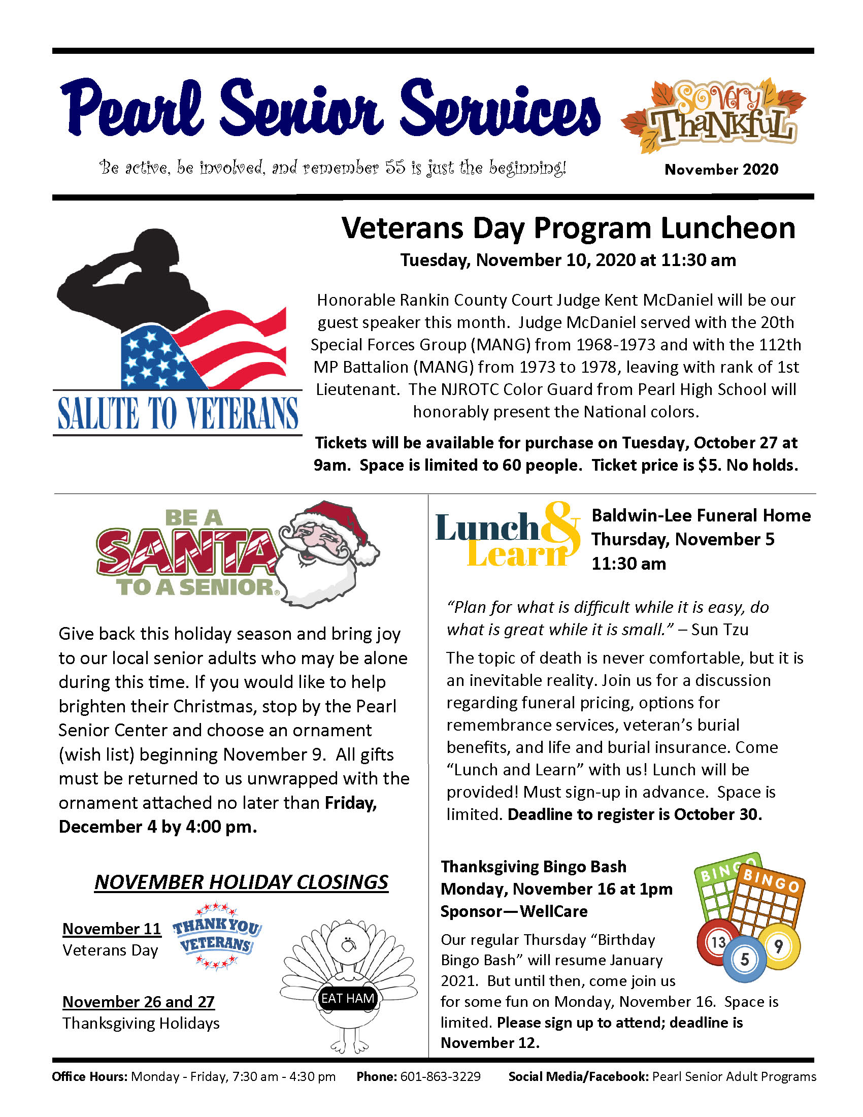 Senior Services Newsletter - City of Pearl