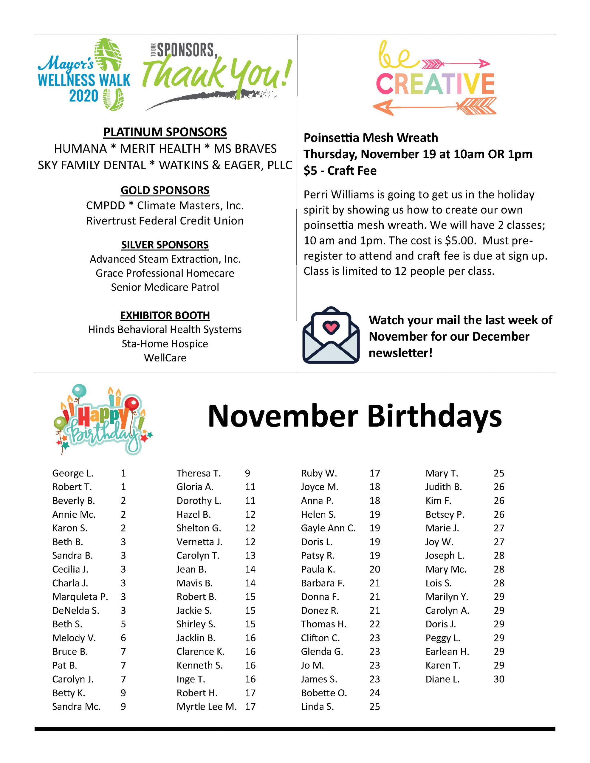 Senior Services Newsletter - City of Pearl