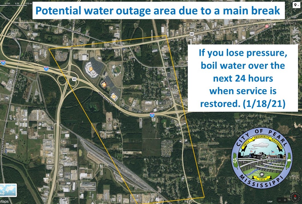 Water Outage Alert - City of Pearl