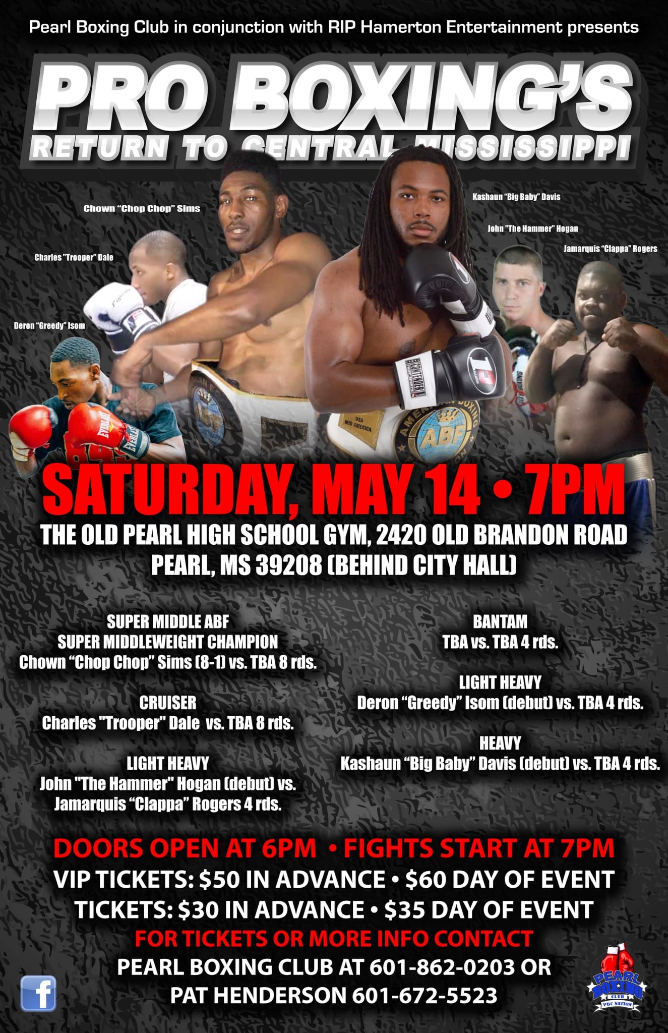 Pro Boxing in Pearl Saturday Night! - City of Pearl